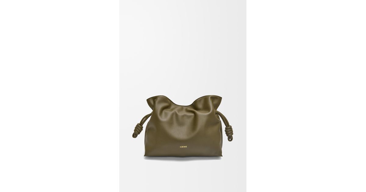Loewe Luxury Medium Flamenco Clutch in Green | Lyst UK