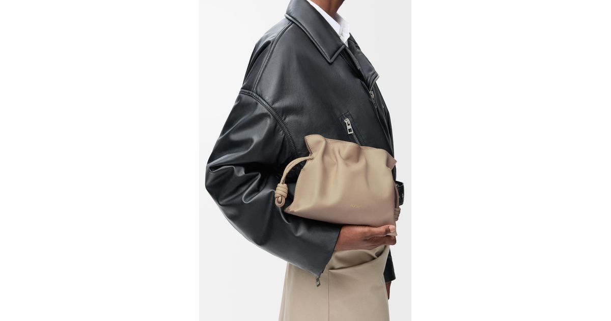 Loewe Mini Flamenco Clutch in Black | Lyst