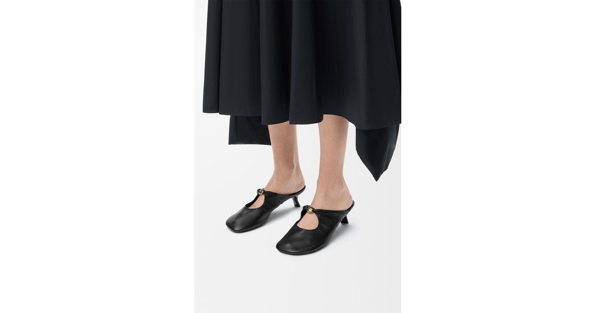 Loewe Pebble Soft Mule in Black | Lyst