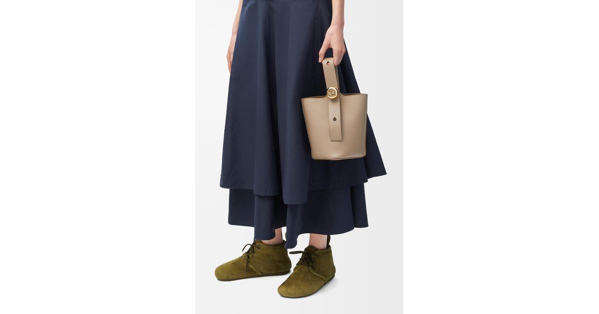 Loewe Mini Pebble Bucket Bag in Blue | Lyst