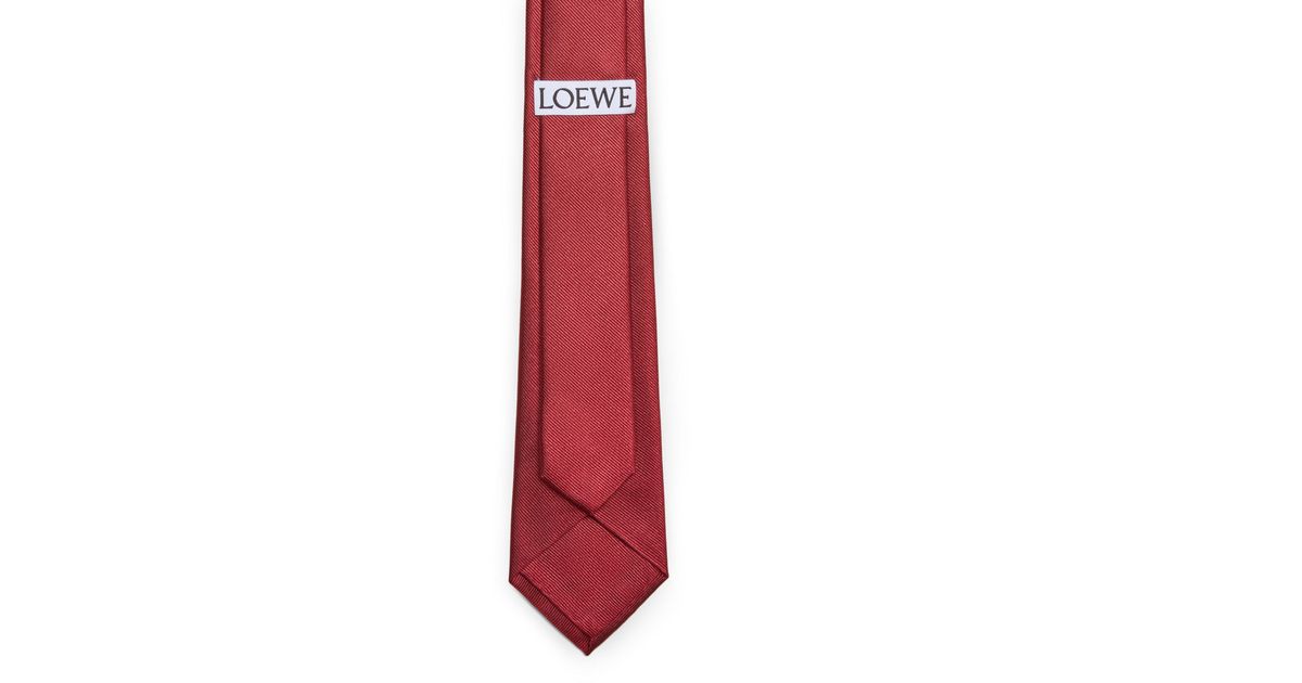 Loewe Luxury Tie In Silk in Red for Men | Lyst