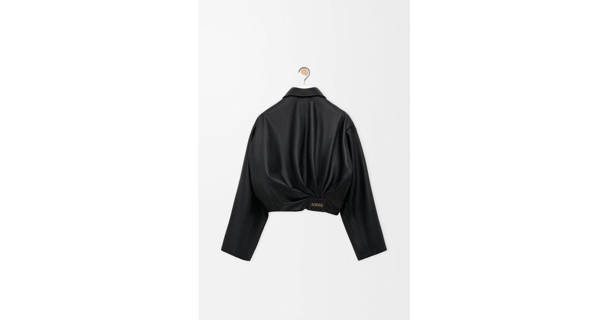 Loewe Draped Jacket in Black | Lyst