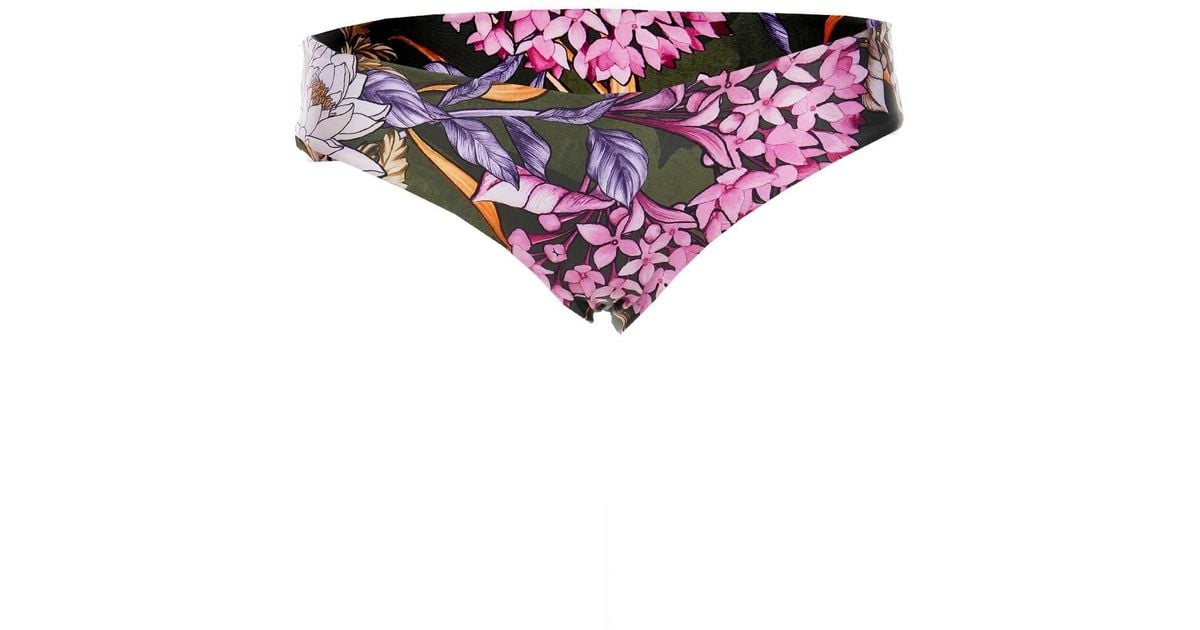 Agua Bendita Synthetic Zoe Suki Bikini Bottoms In Lavender Pink Lyst