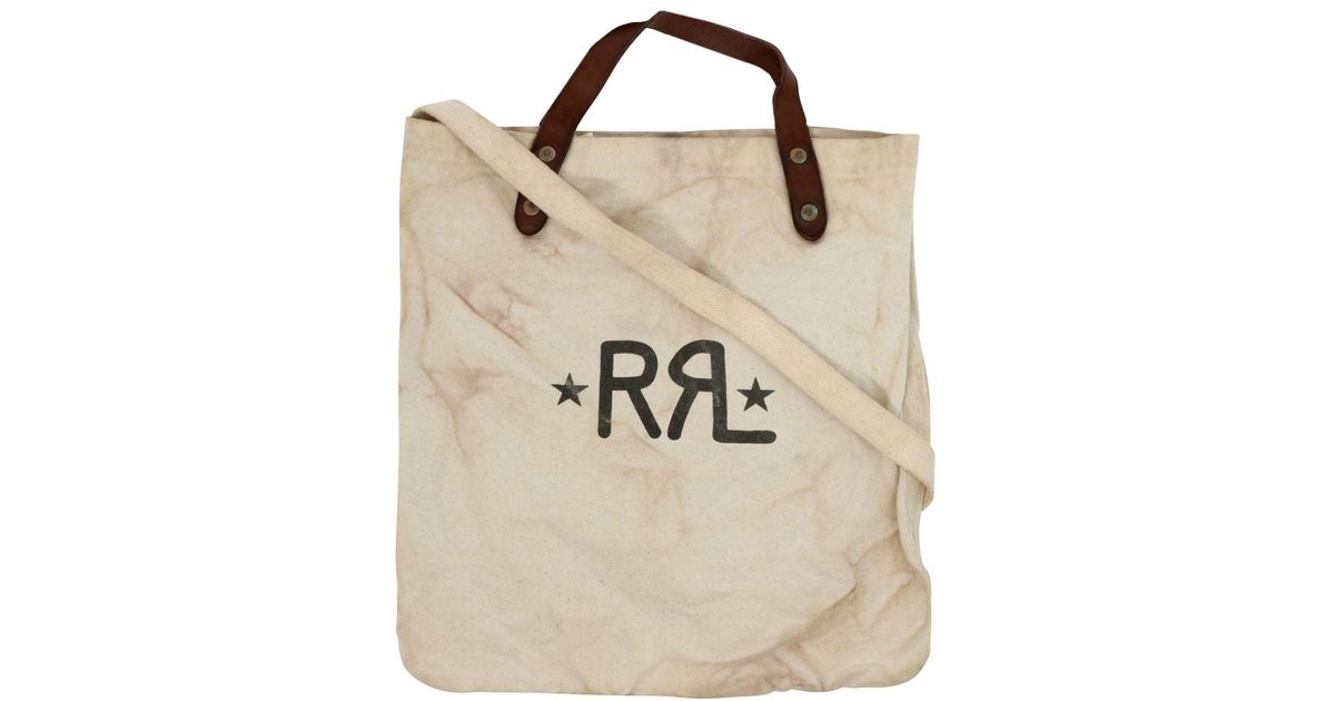 RRL Rrl Tote Bag With Logo in Natural for Men | Lyst