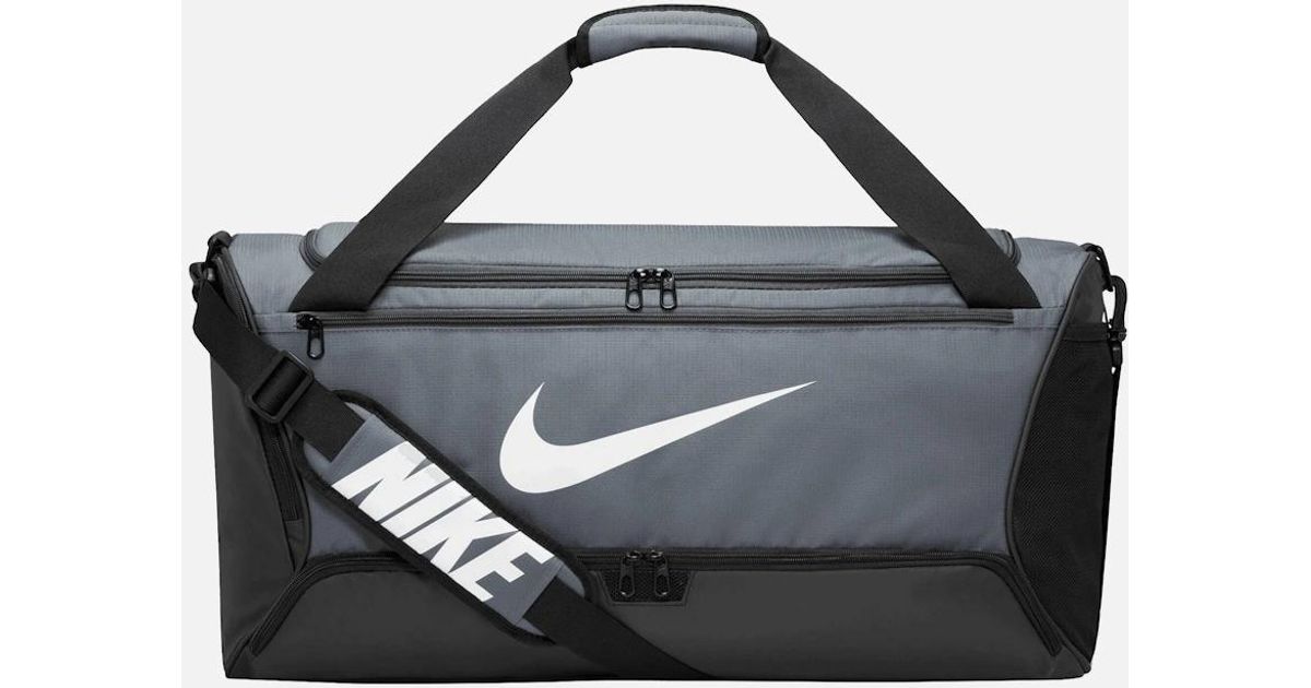 Nike Brasilia Swoosh Training 60L Duffle Bag in Black for Men | Lyst UK