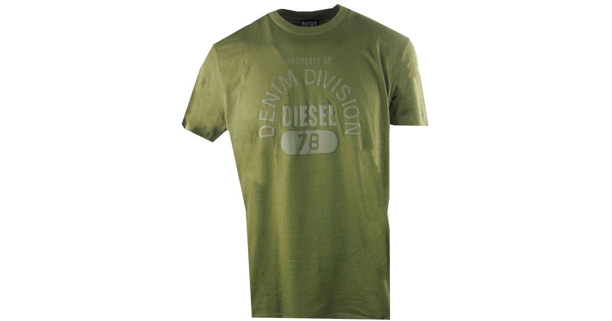 DIESEL Property Of Denim Division T-Shirts in Green for Men | Lyst UK
