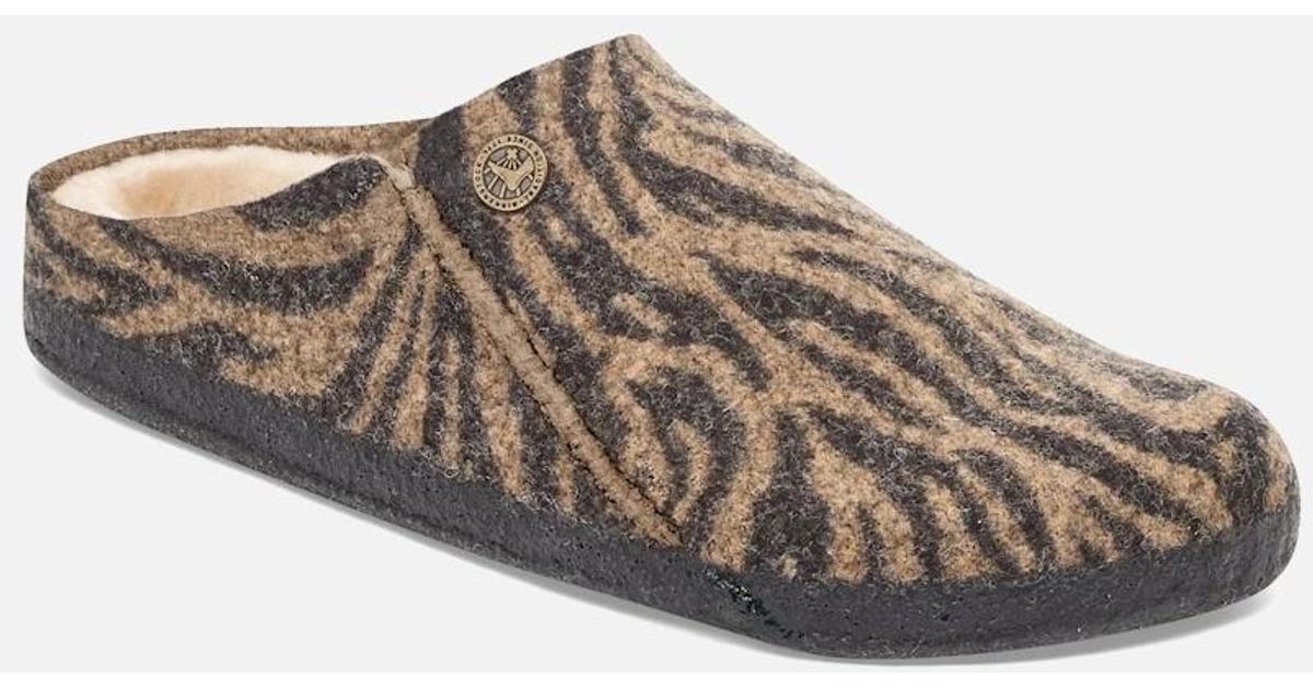 Birkenstock Clogs Birkenstock Zermatt Shearling Fe Patterned Clogs in ...