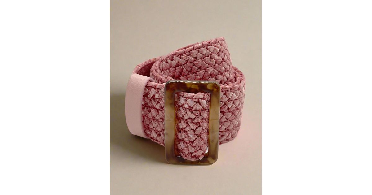 Nooki Design Mimi Woven Belt in Pink | Lyst UK