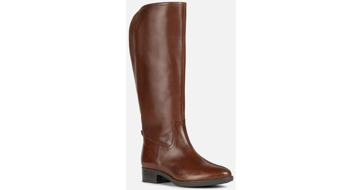 Geox D Felicity Boots in Brown | Lyst UK