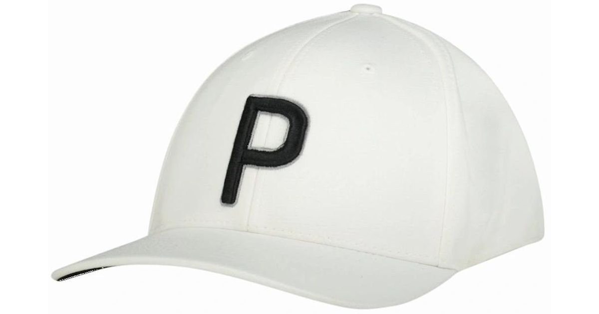 PUMA Embroidered P Logo Cap in White for Men | Lyst UK