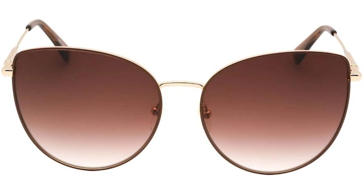 Longchamp Gradient Lensed Sunglasses in Brown | Lyst UK