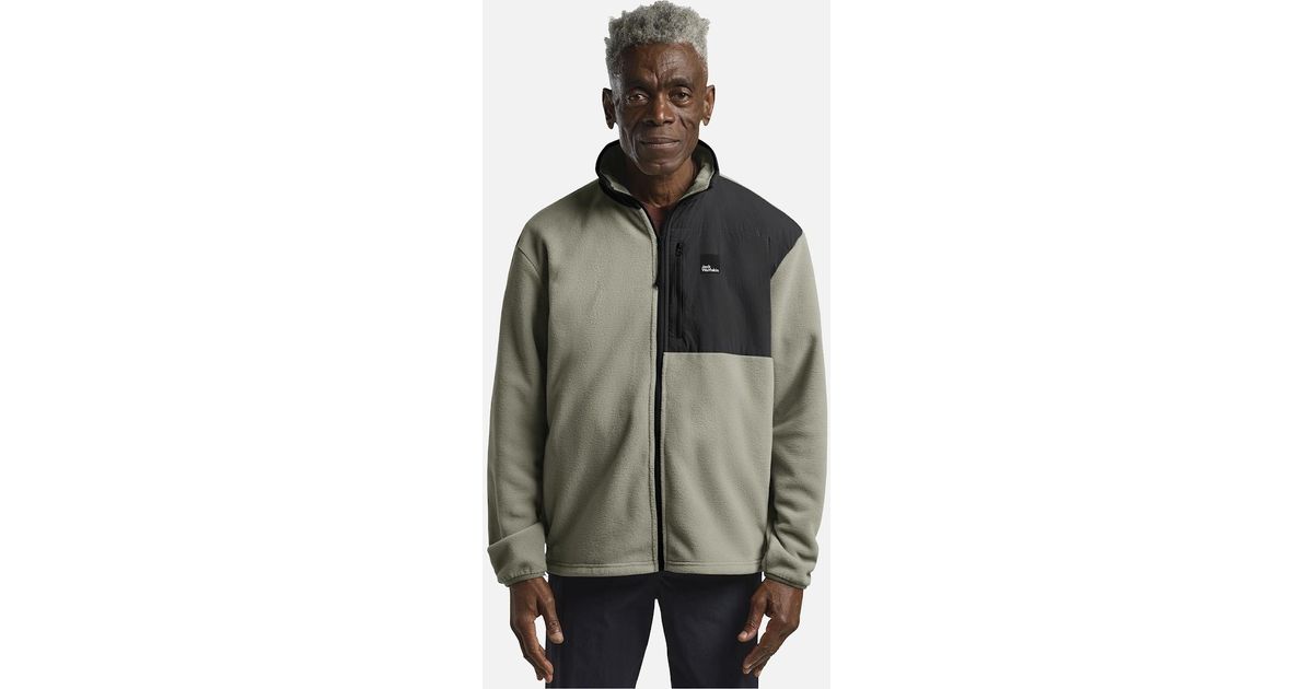 Jack Wolfskin Sumetro Full Zip Fleece in Natural for Men | Lyst UK