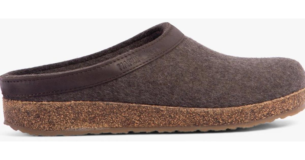 Haflinger Torben Felt Clogs Mottled in Brown | Lyst UK