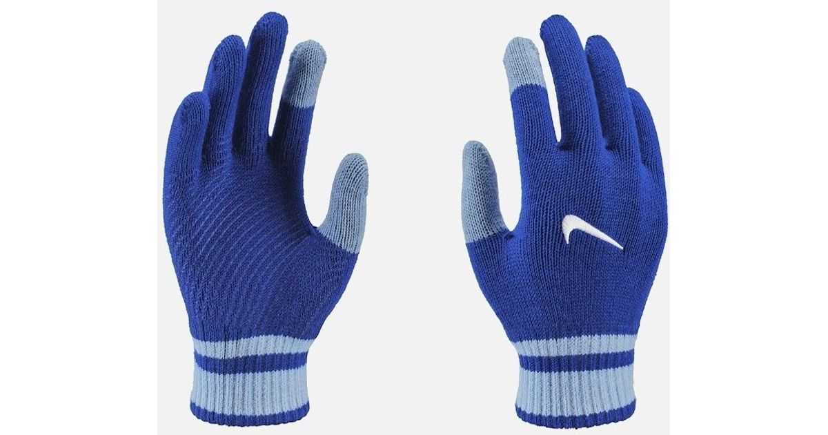 Nike Y Gripped Knitted Gloves in Blue for Men | Lyst UK
