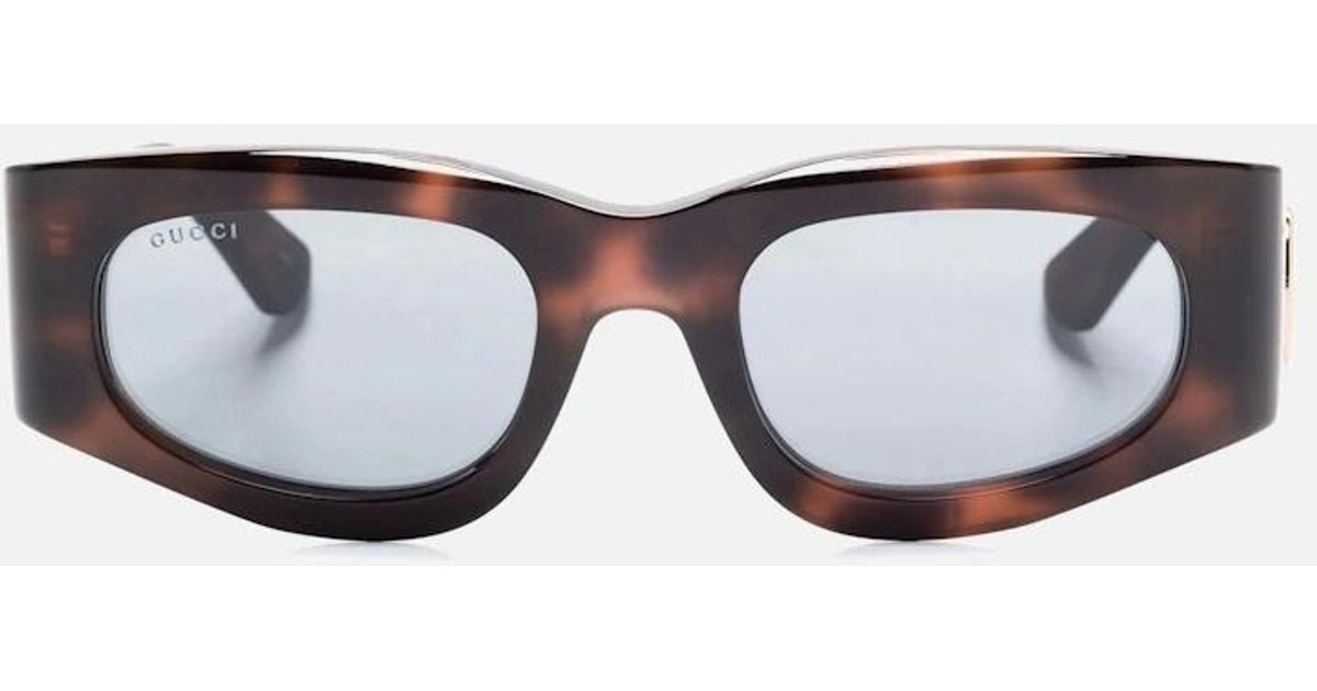 Gucci Iconic Interlocking Gg Sunglasses Tortoise in Brown | Lyst UK