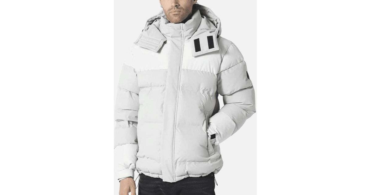 883 Police Roxton Light Puffer Jacket in Grey for Men | Lyst UK