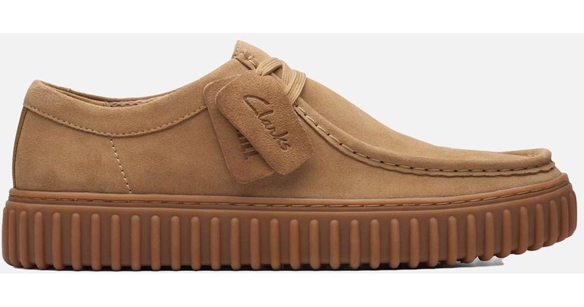 Clarks Originals Torhill Lo Suede Shoes Dark Sand in Brown for Men ...