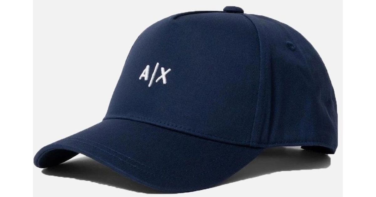 ARMANI EXCHANGE Baseball Cap in Blue for Men | Lyst UK