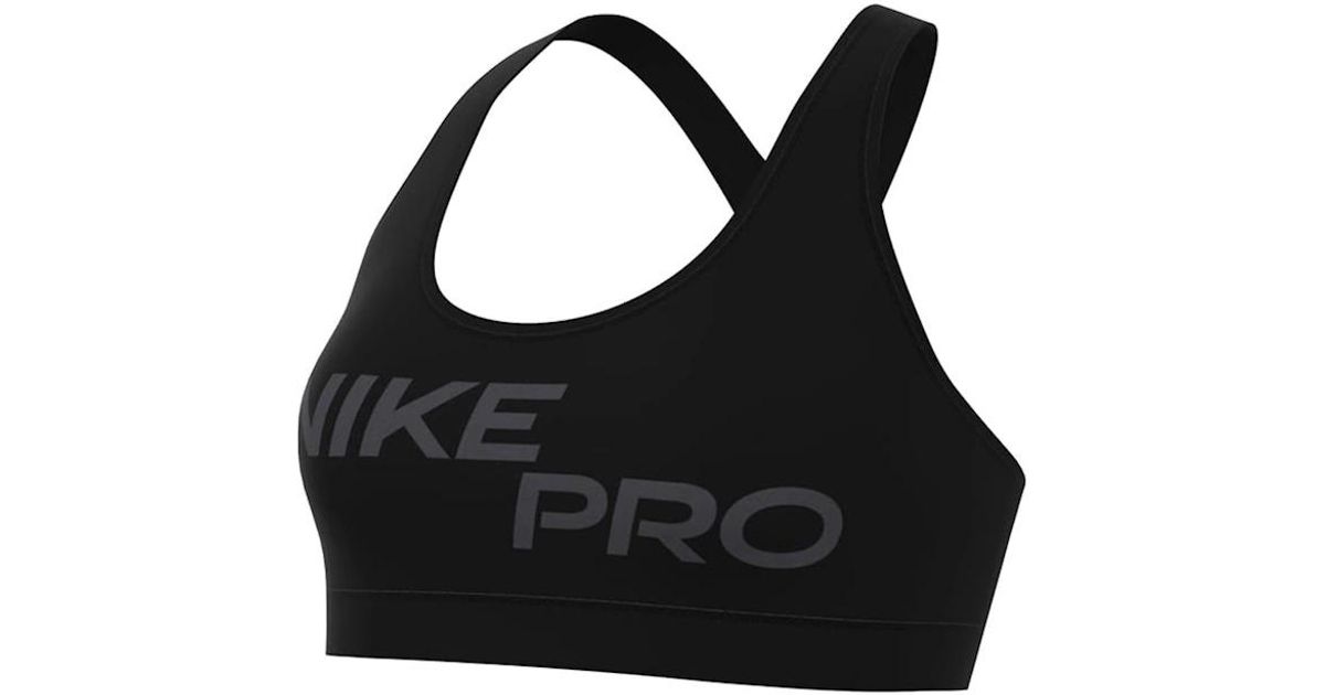 Nike Pro Logo Sports Vest in Black | Lyst UK