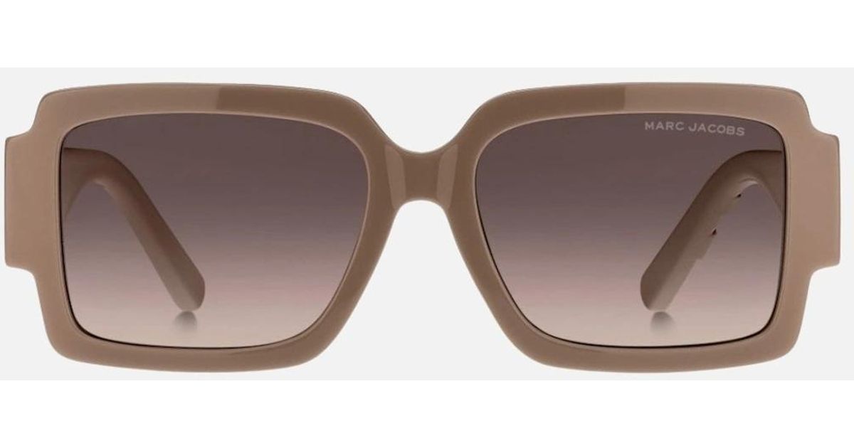 Marc Jacobs The Branded Legs Sunglasses in Brown | Lyst UK