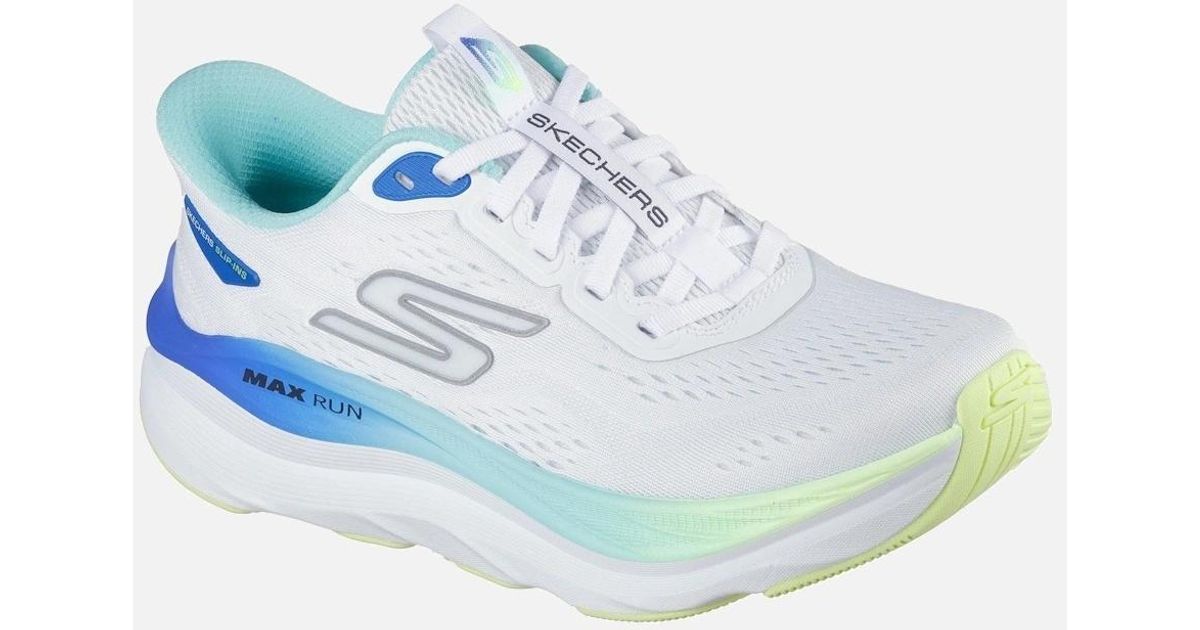 Skechers Performance Max Cushioning Max Run Textile /Multi Trainers in ...