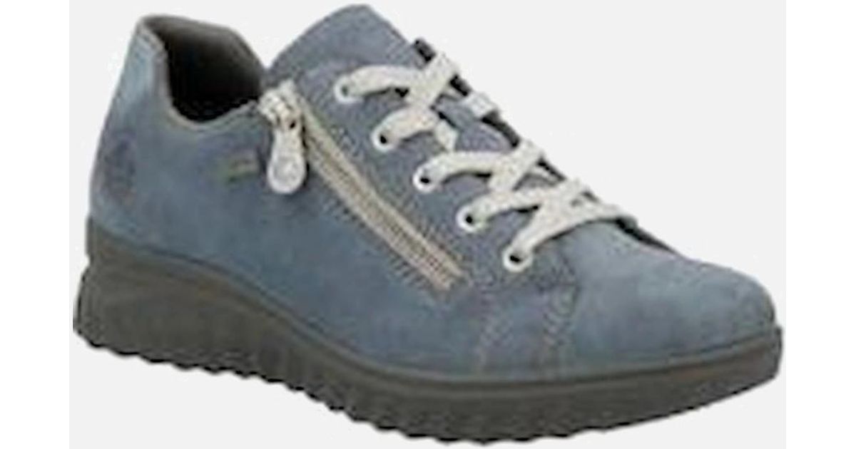 Rieker Ladies Shoes 59000-10 Jeans in Blue | Lyst UK