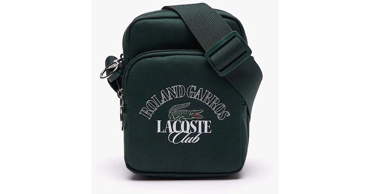 Lacoste Roland-Garros Edition Mini Satchel in Black for Men | Lyst UK