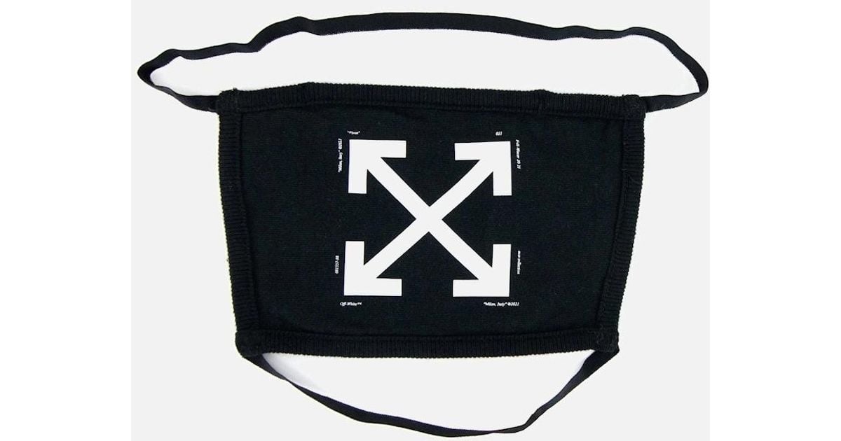Off-White c/o Virgil Abloh Off Arrow Print Face Covering Mask in Blue ...