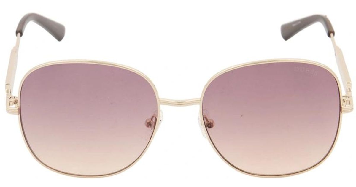 Guess Frame Gradient Bordeaux Lensed Sunglasses in Pink | Lyst UK