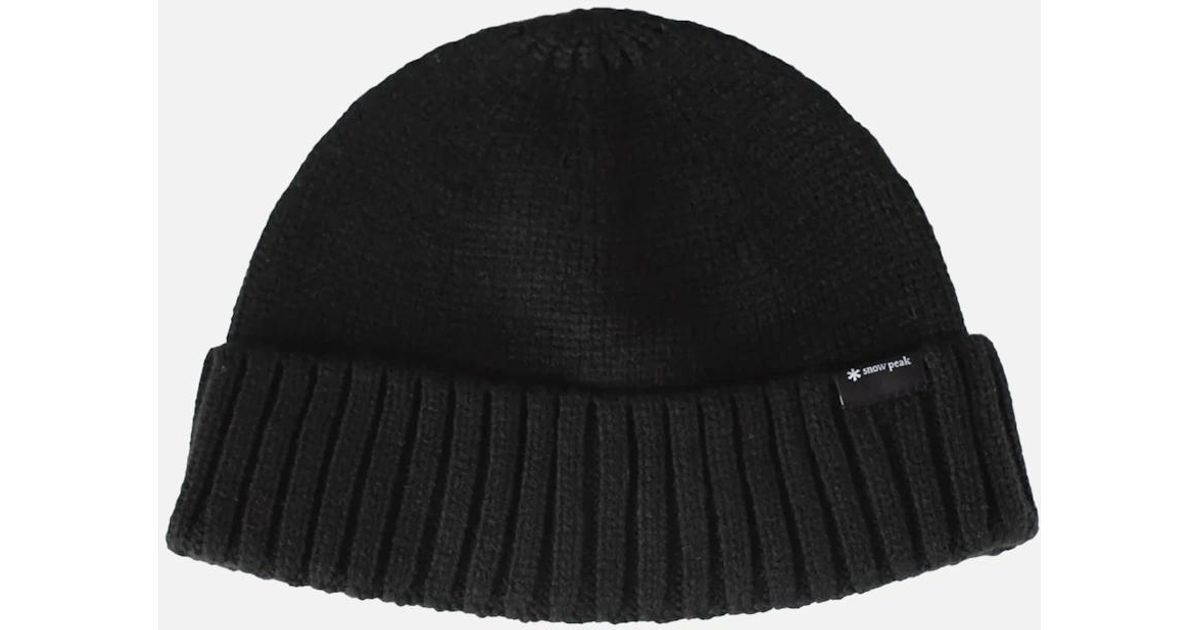 Snow Peak Snow Peak New Standard Knit Cap Knitted Beanie Hat in Black ...