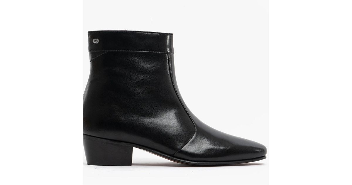 Club Cubano Caesar Leather Cuban Heel Boots in Black for Men | Lyst UK