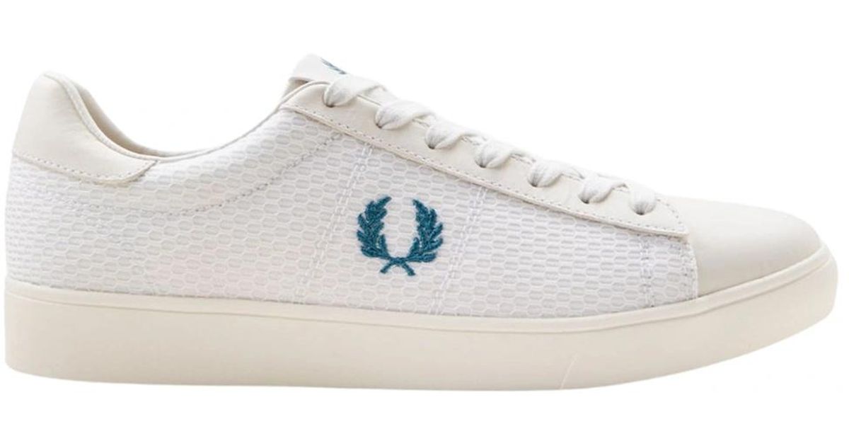 Fred Perry Laurel Wreath Logo Sneaker in White for Men | Lyst UK