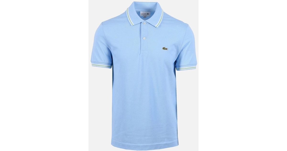 Lacoste Tipped Polo Overview in Blue for Men | Lyst UK