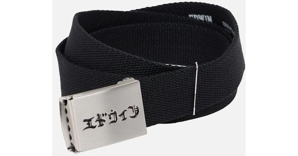 Edwin Katakana Clip Belt in Black for Men | Lyst UK
