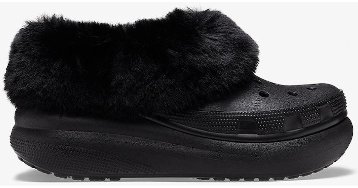 Crocs™ 208446-001 Furever Crush Clogs in Black | Lyst UK
