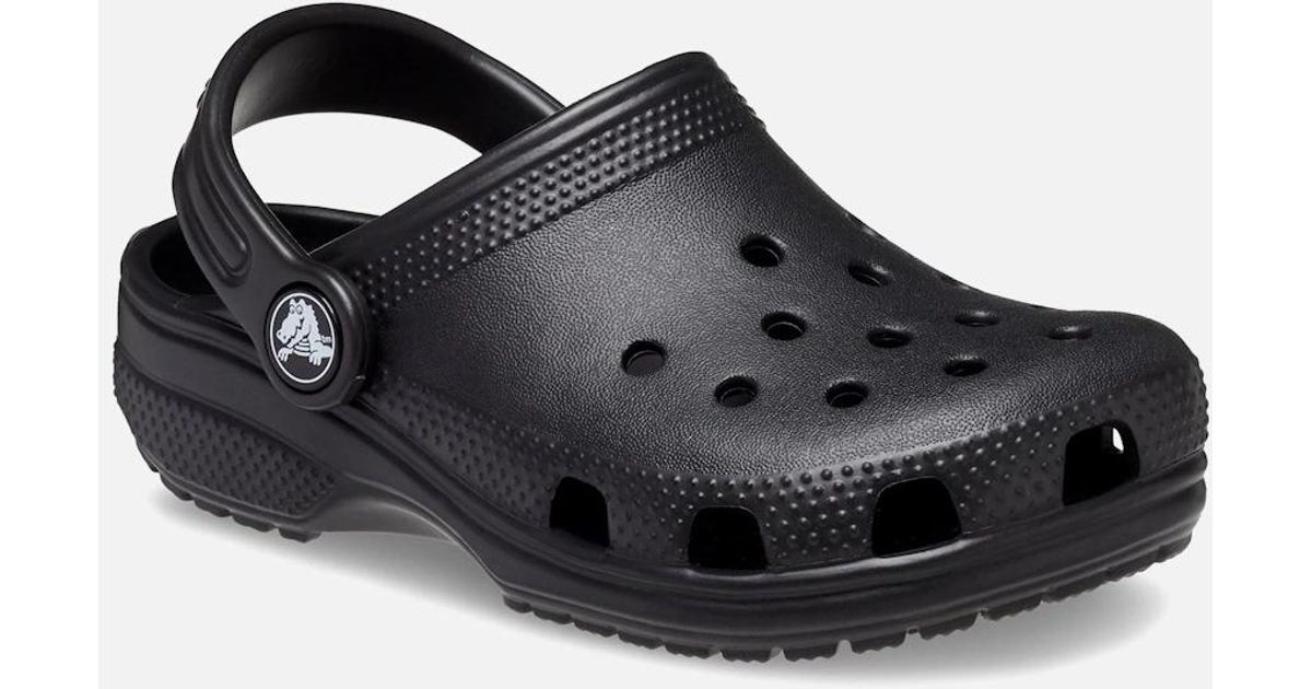 Crocs™ Toddler Classic Croslite Rubber Clogs in Black | Lyst UK
