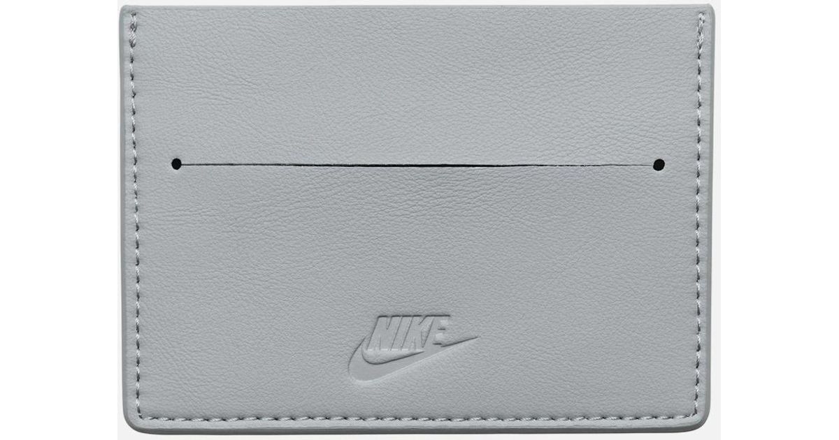 Nike Air Force 1 Icon Card Wallet in Grey | Lyst UK