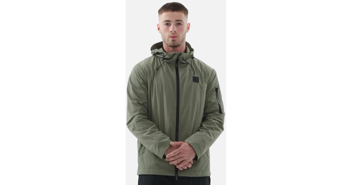 PEACEFUL HOOLIGAN Khaki Fury Fleece Lined Jacket in Green for Men | Lyst UK