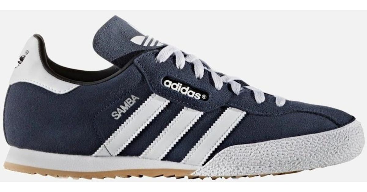 adidas Originals Samba Suede Trainers in Blue for Men | Lyst UK