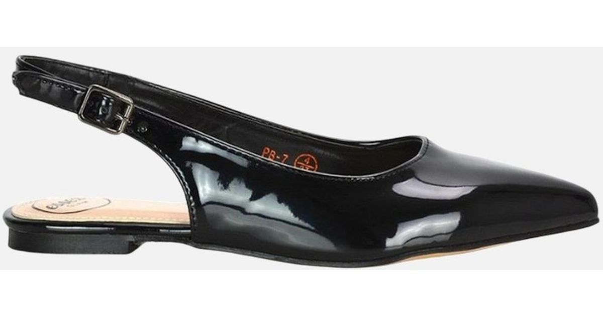 XY London Ladies Mindy Sling Back Ballerina Flats in Black | Lyst UK