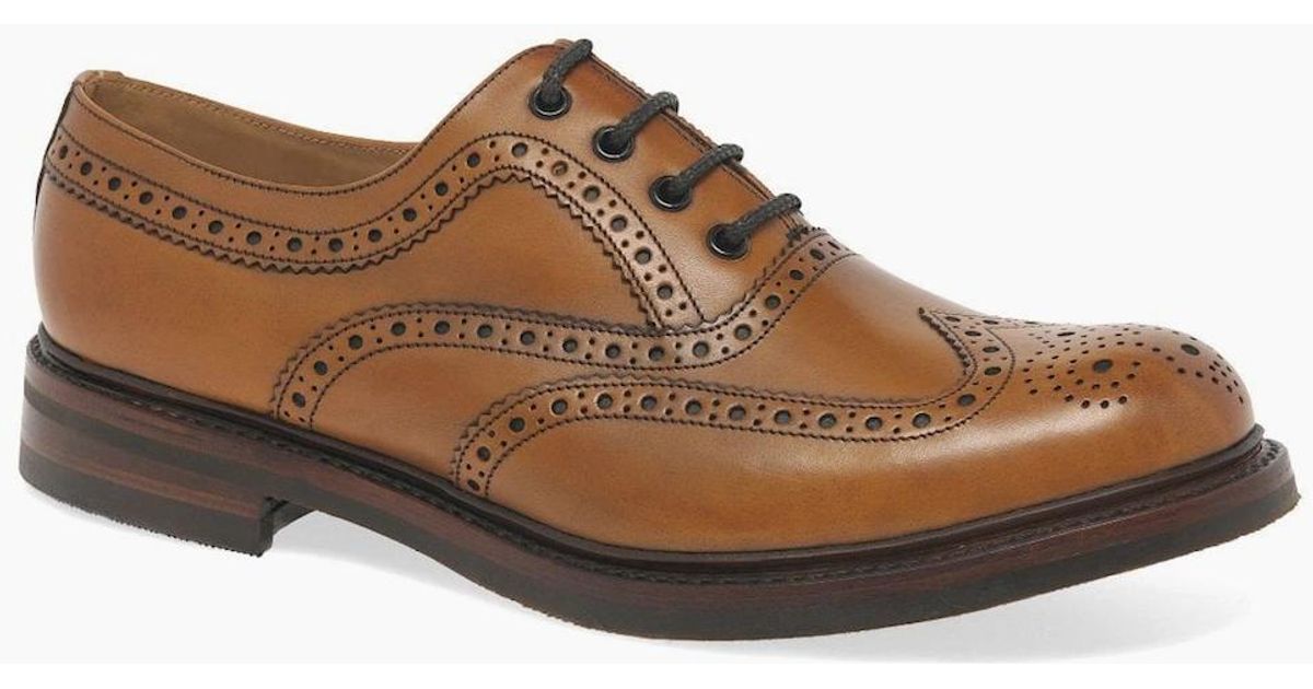 Loake Edward Formal Lace Up Brogues in Brown for Men | Lyst UK