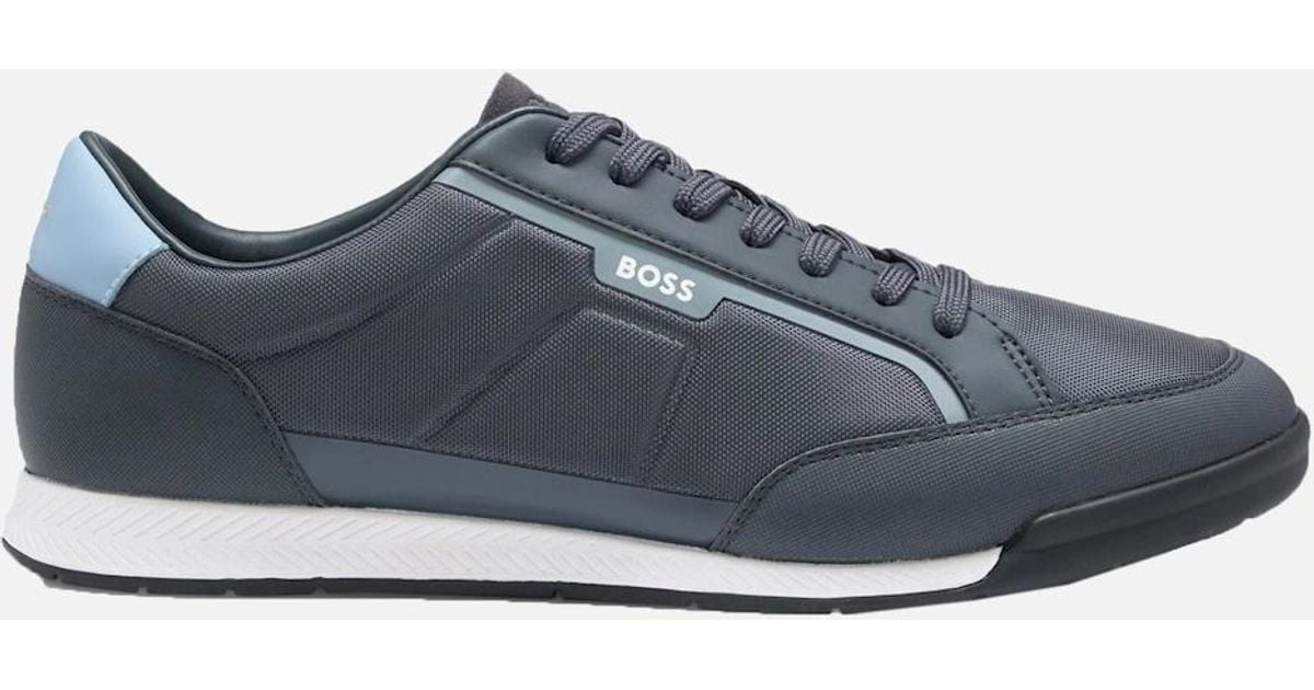 BOSS Boss Nitan Trainer in Blue for Men | Lyst UK