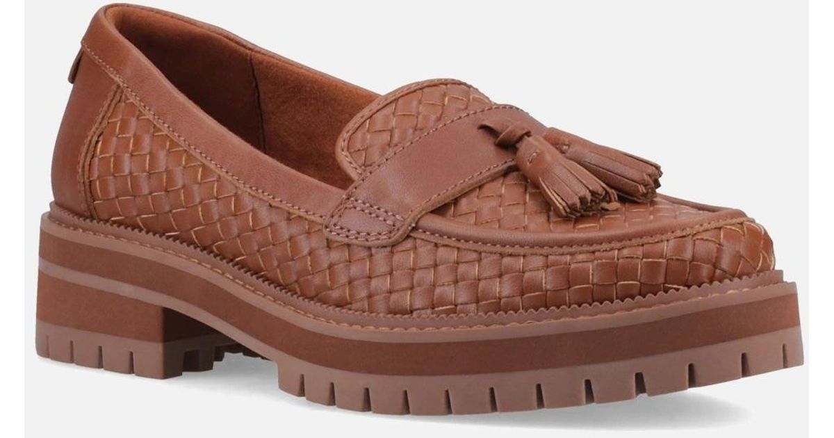 TOMS Cara Woven Amber Loafers in Brown | Lyst UK