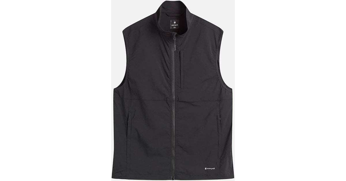 Snow Peak Snow Peak Utility Vest in Black for Men | Lyst UK