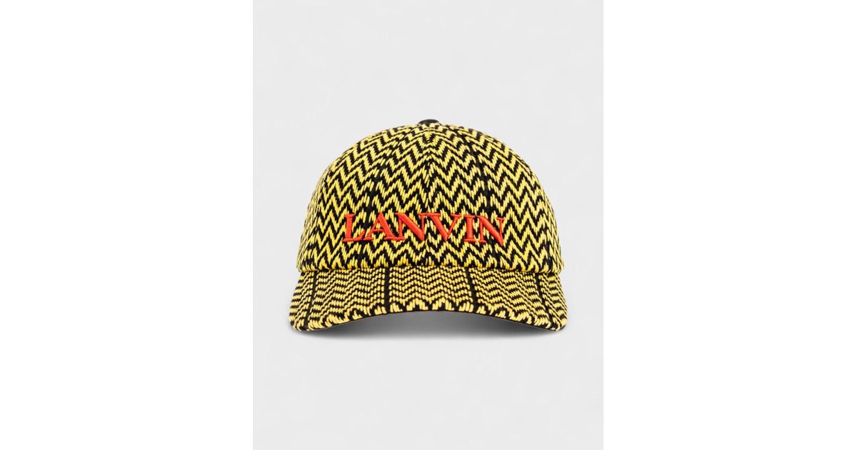 Lanvin X Future Curb Baseball Cap in Metallic for Men | Lyst UK