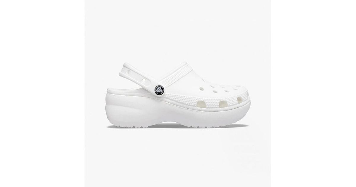 Crocs™ 206750-100 Classic Platform Clog Clogs in White | Lyst UK