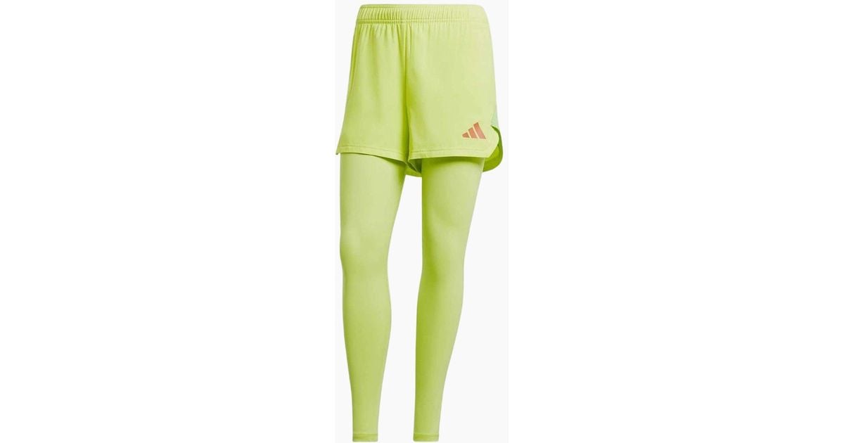 adidas Ladies Tiro 24 Fitted Leggings in Green | Lyst UK