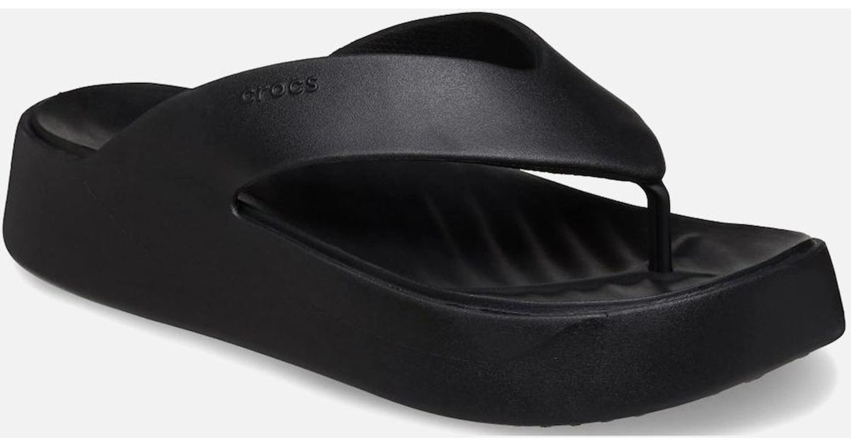 Crocs™ Model Getaway Platform Flip in Black | Lyst UK
