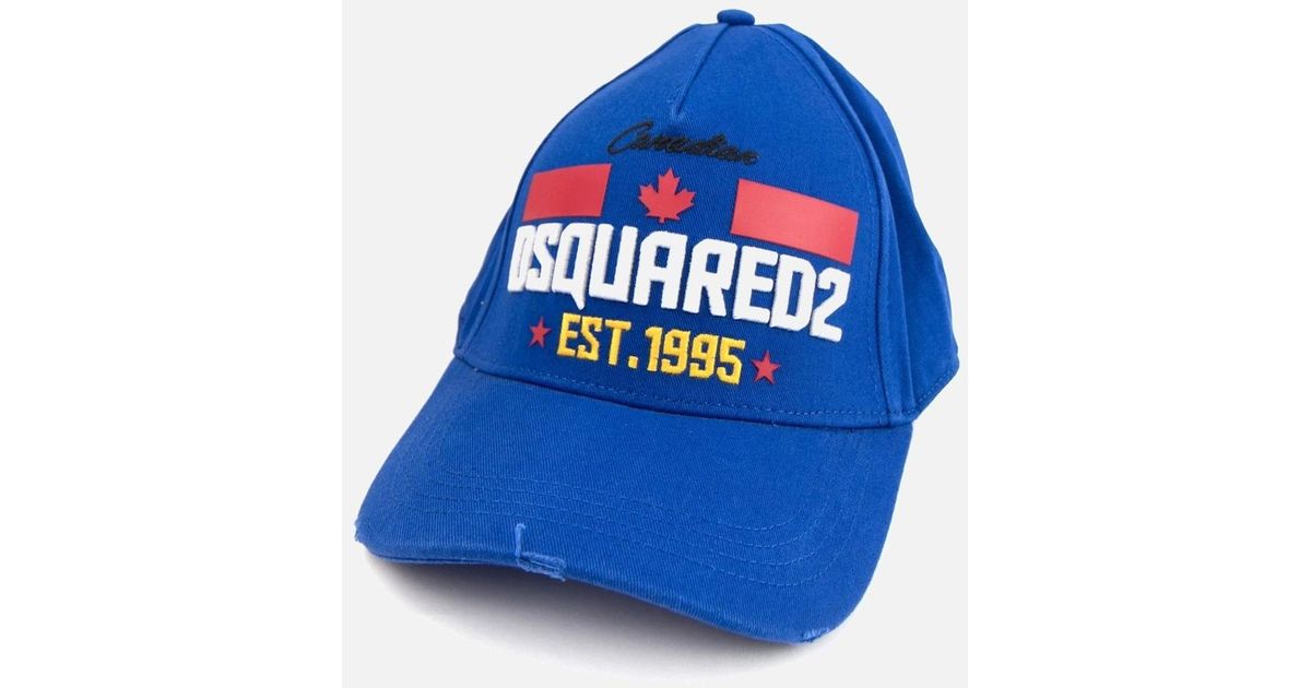 DSquared² Keeping It Real Baseball Cap Royal in Blue for Men | Lyst UK