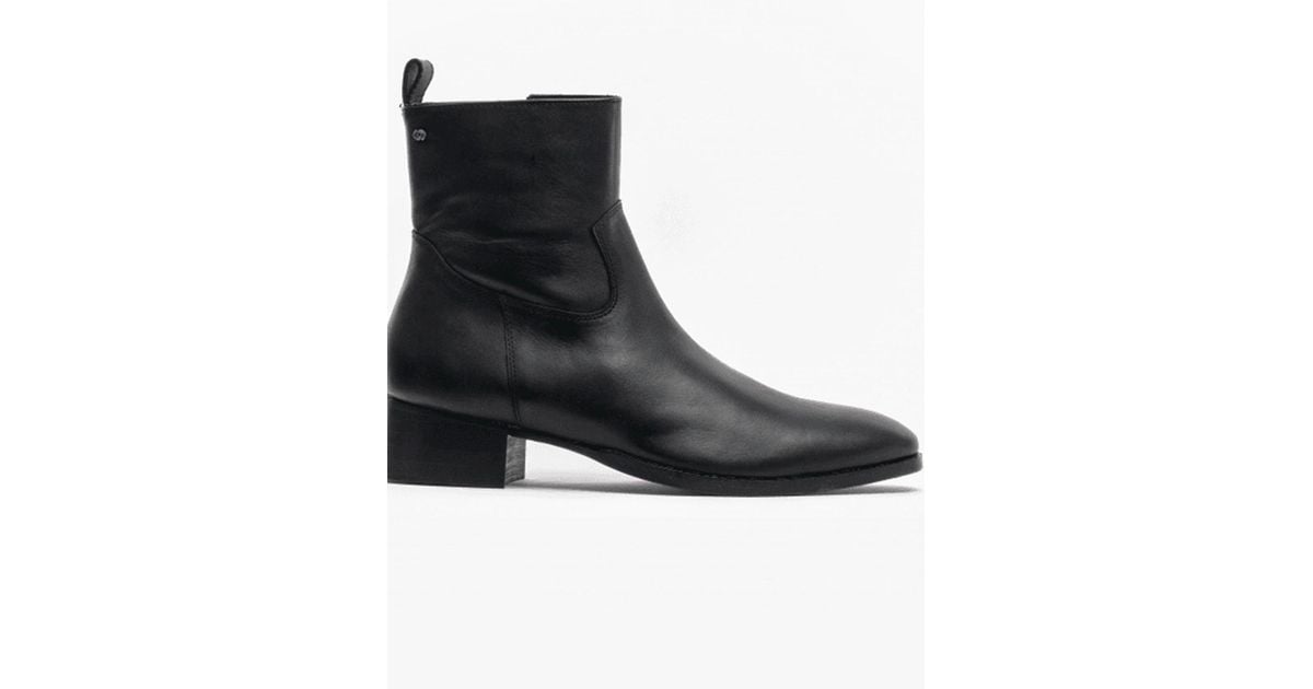 Club Cubano Valente Leather Cuban Heel Boots in Black for Men | Lyst UK